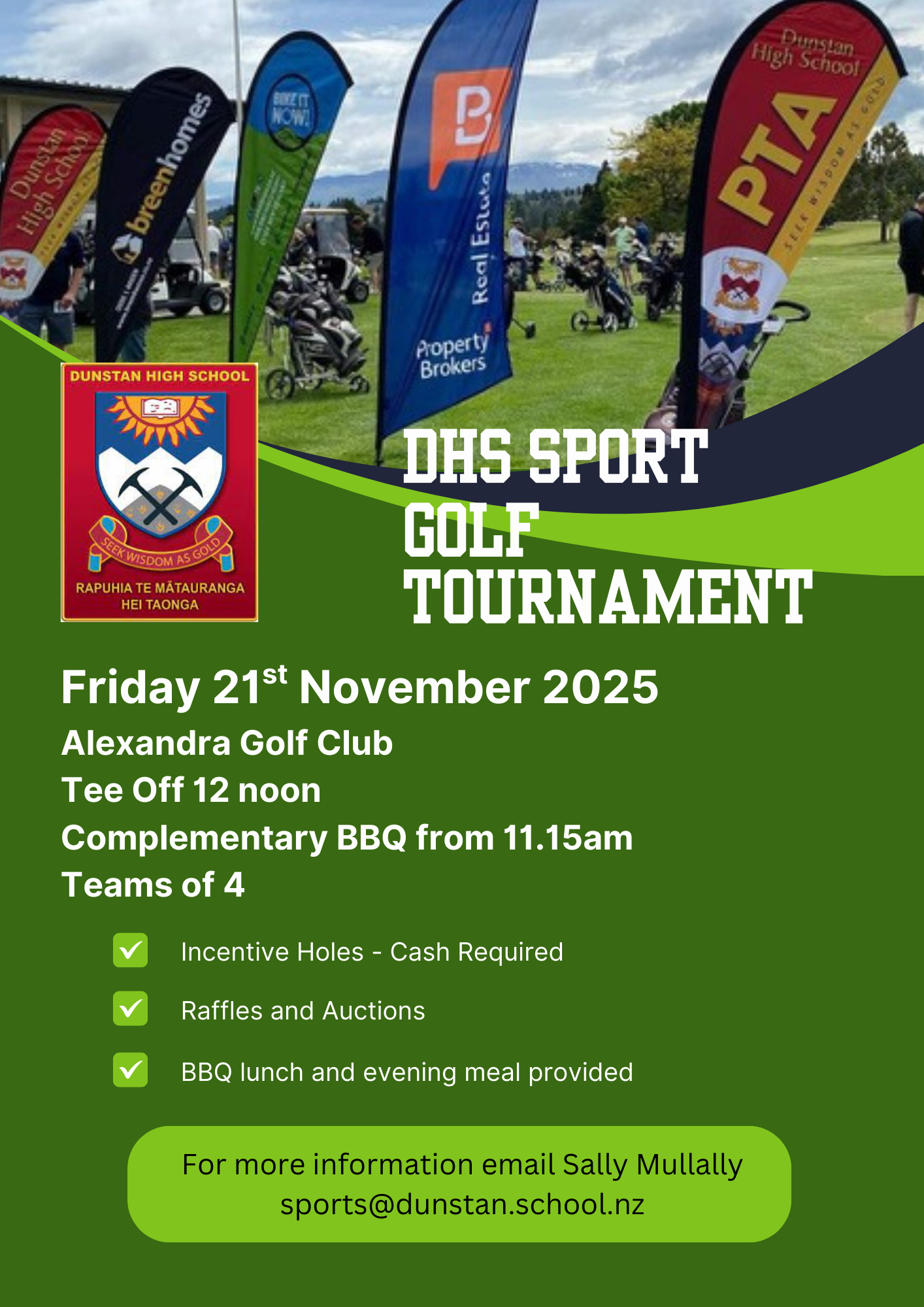 DHS Sport Annual Golf Tournament - Friday 21st November - Dunstan High S